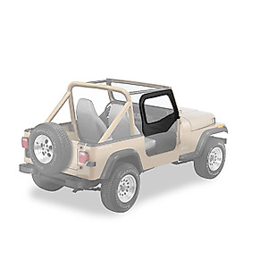 Bestop 5312135 Black Diamond Fabric Door Skins for 1997-2006 Wrangler