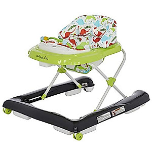 Dream On Me 2-in-1 Ava Baby Walker, Easy Convertible Baby Walker, Walk Behind, Height Adjustable Seat, Added Back Support, Detachable Slate, Green