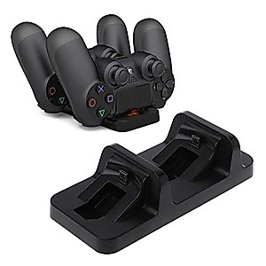 Dual USB Charging Dock Station Stand for PS4 4 Controller Handle Charger for PS4
