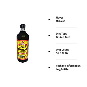 Bragg Liquid Aminos, Natural Soy Sauce Alternative, 32-Ounce Bottle , (Pack of 3)
