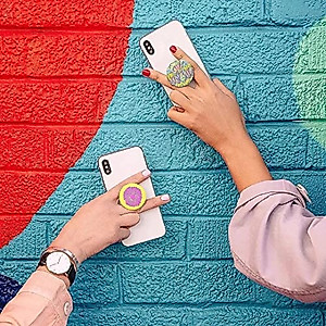 Mount and Stand for Smartphones and Tablets 3 Pack - Marble Rose Gold Geometric Heart Pink