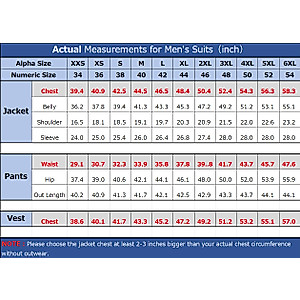 Men's Suits Slim Fit Suits for Men 2 Piece Peak Lapel Suits for Summer Party Rust Orange,2XL Size US44L