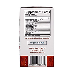 Mary Ruth's Gluten Relief Enzymes, 60 CT