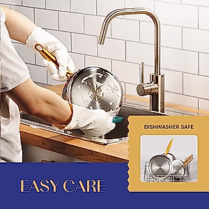 Legend 14 pc Copper Core Stainless Steel Pots & Pans Set | Pro Quality 5-Ply Clad Cookware | Professional Chef Grade Home Cooking, All Kitchen Induction & Oven Dishwasher Safe | PFOA, PTFE & PFOS Free