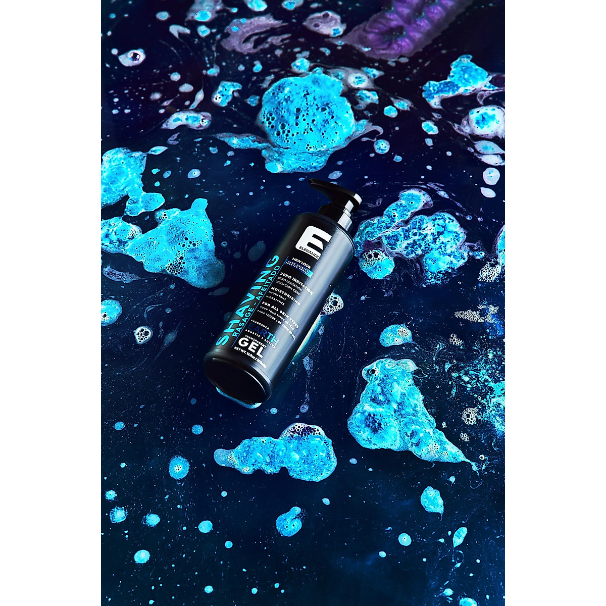 E Elegance Barber Accessories - Transparent Shaving Gel For Men Or Women, Aquatic/Acive Earth Fragrance - The Ultimate Shaving Solution For A Smooth, Irritation-Free Experience, 4.2 Pounds