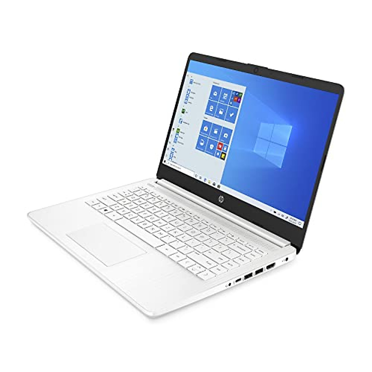 HP 14z-fq000 Home & Business Laptop Snow White (AMD 3020e 2-Core, 8GB RAM, 128GB SSD, AMD Radeon, 14.0" HD (1366x768), WiFi, Bluetooth, Webcam, 2xUSB 3.1, 1xHDMI, SD Card, Win 11 Home) with Hub