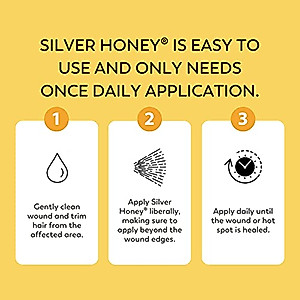 Absorbine Silver Honey Hot Spot & Wound Care Spray Gel (2) 8oz Bottles, Manuka Honey & MicroSilver BG, Medicated for Dogs, Cats, Small Animals