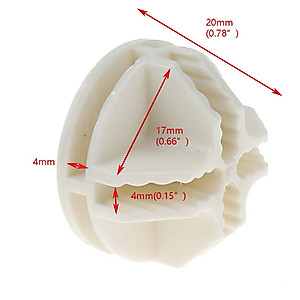 Quluxe 50 Pcs Wire Grid Cube Plastic Connectors for Modular Closet Storage Organizer and Wire Grid Cube Storage Shelving- White