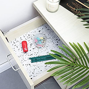 DwellAid Print Drawer Liner Non Adhesive for Kitchen, 18x48in*2Rolls, Waterproof Shelf Liner Durable Anti-Slip for Kitchen Cabinets Shelf Liners for Kitchen Cabinets