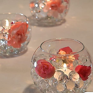 Clear Gel Beads, Vase Filler Beads, Non Toxic Gel Beads for Soilless Planting, Christmas and Wedding Centerpiece,Table Decoration,Floral Arrangement, Vase Filler (Clear) Just add Water