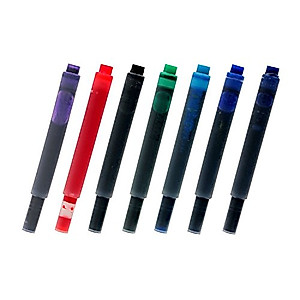 Marketfair Lamy Assorted Fountain Pen Ink Cartridges, 7 Packs, 35 Cartridges AL Star,Safari