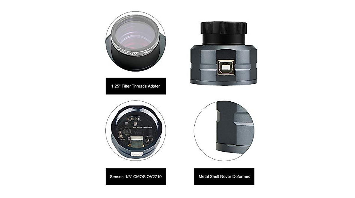 SVBONY SV105 Telescope Camera for Lunar and Planetary Astroimaging