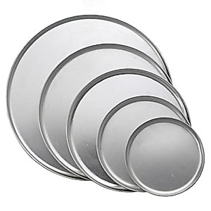 Winco Aluminum 18 Inch Winware Coupe Style Pizza Tray