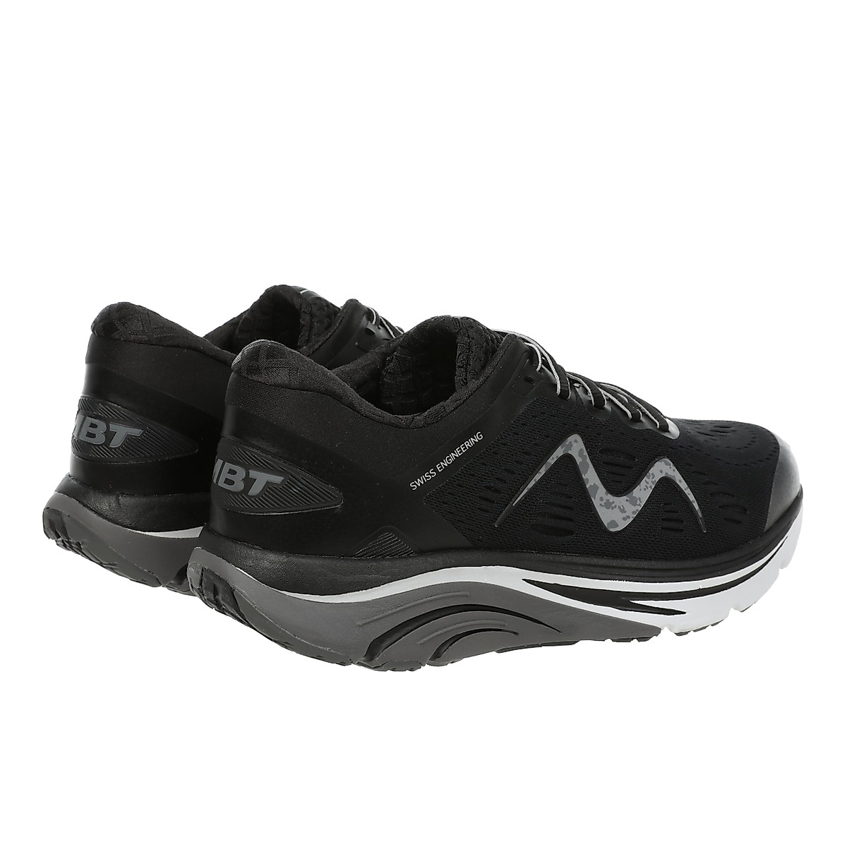 MBT Rocker Bottom Shoes Women’s – Athletic Running Walking Shoe MBT-2000, Black - 7 M US