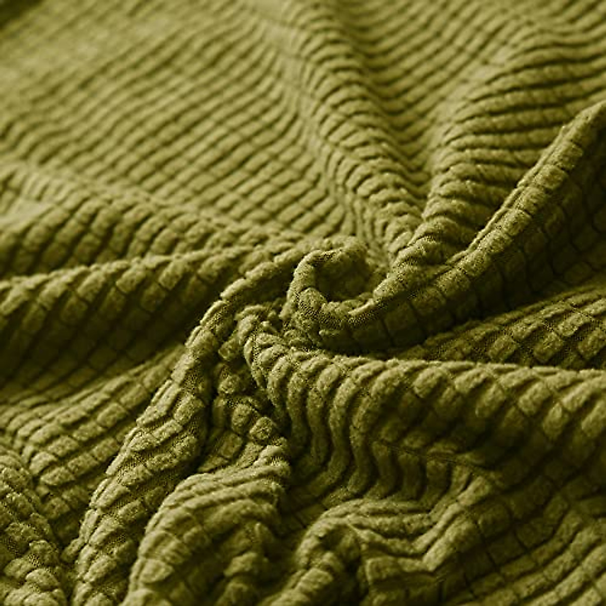 Hruile Arm Caps Arm Rest Covers Sofa Stretch Armrest Chair Covers Non Slip Furniture Protector Slipcovers for Armchairs Sofa Couches Recliner,Set of 4,Green