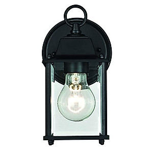 WISBEAM Outdoor Wall Lantern, Wall Sconce as Porch Lighting Fixture, Aluminum Housing Plus Glass, Wet Location Rated, ETL Qualified, 2-Pack