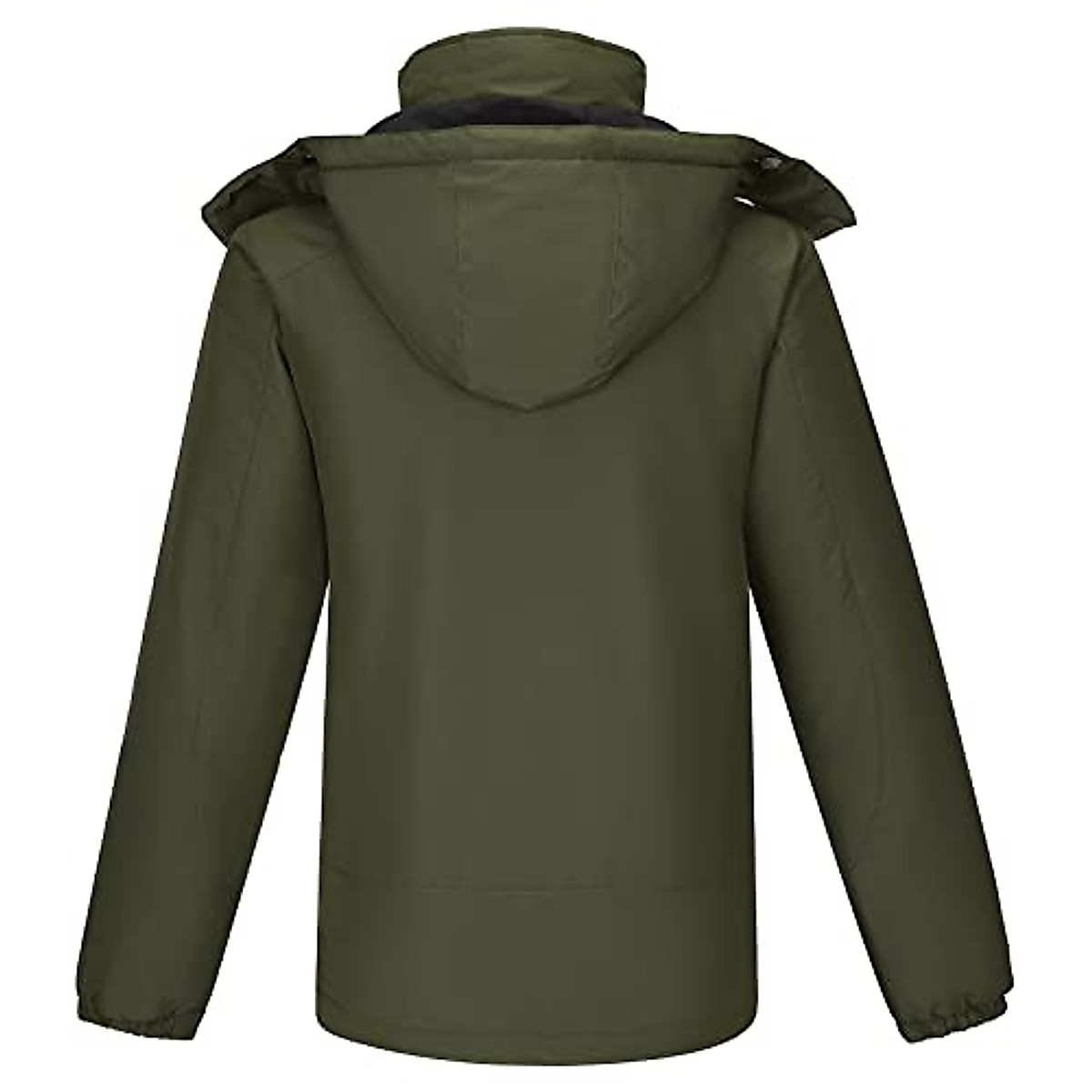 CAMEL CROWN Men's Mountain Waterproof Ski Jackets Warm Winter Snow Coat with Detachable Hood Windproof Rain Jacket