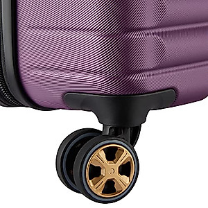 DELSEY PARIS Cruise 3.0 Hardside Expandable Luggage with Spinner Wheels, Plum, Checked 26 Inch Trunk