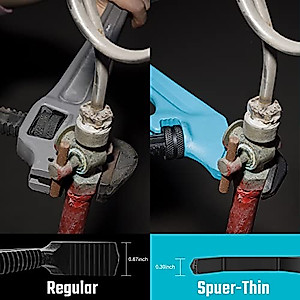 DURATECH 9-1/2 inch Hex Offset Wrench, Hex Pipe Wrench, CR-V Hook Jaw