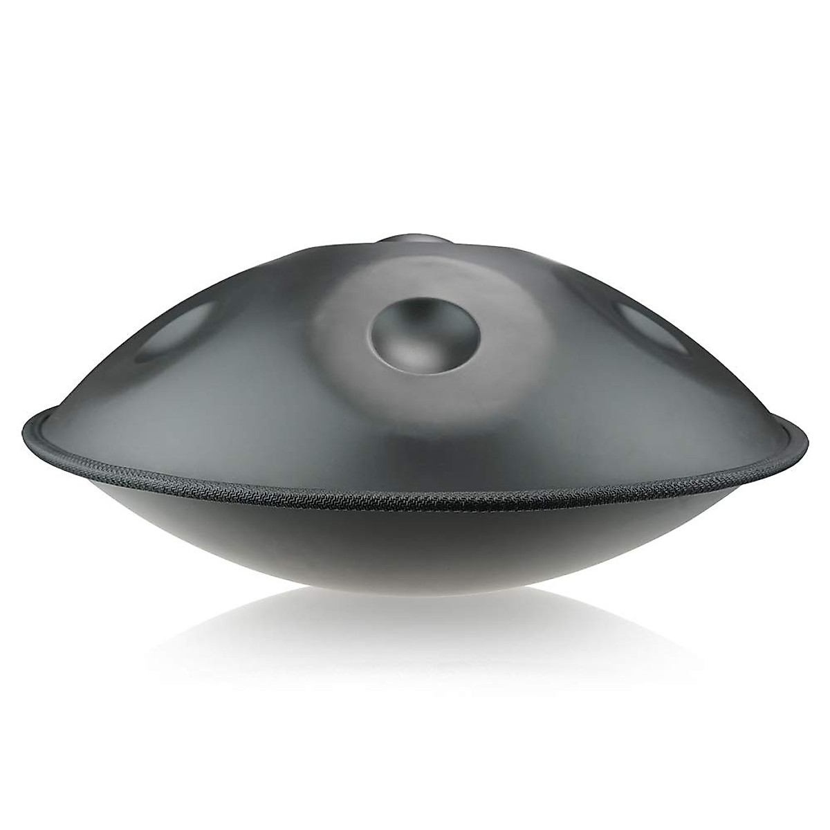 "Lark Music" hand pan in D Minor 9 notes steel hand drum + Soft Hand Pan Bag + (22.8" (58cm), Black (D Minor) 9 notes D3 A Bb C D E F G A)