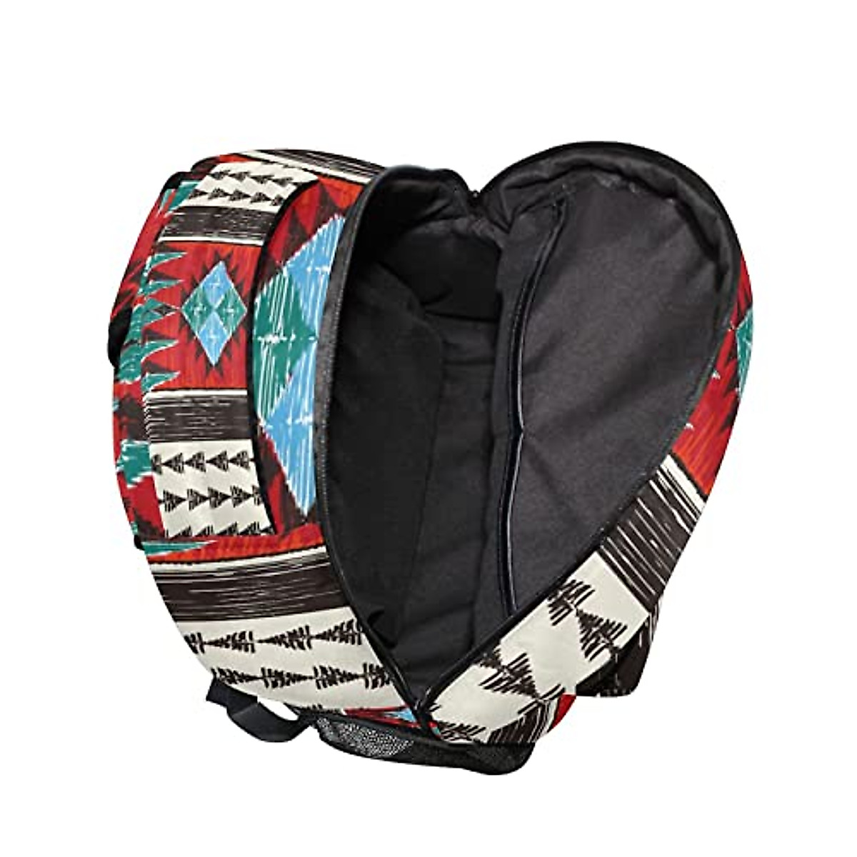 Custom Indian Aztec Backpack for Girls Personalized Your Name Text Bookbag Boho Tribe School Backpack Bookbag 3rd 4th 5th Grade Elementary Students Daypacks