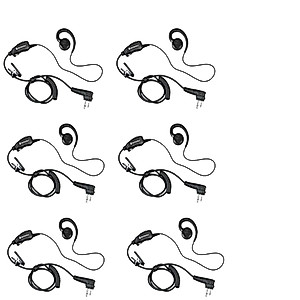 6 Pack of Motorola CLS1110 Walkie Talkie Radios with Headsets & 6-Bank Charger