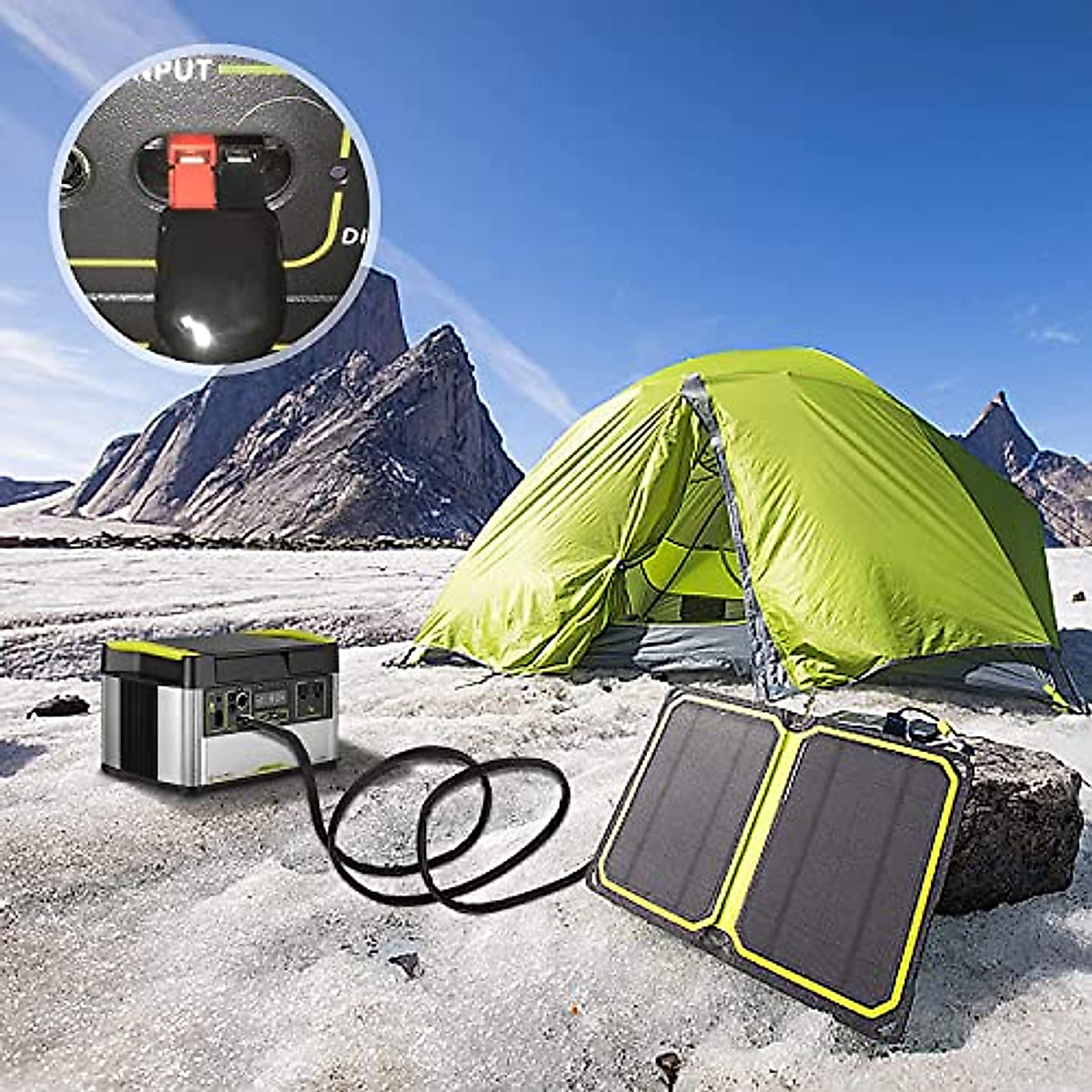 iGreely Extension Cable 10AWG Battery Charger Adapter 45A Connector for GZ Yeti /G500 Solar Generator Power Inverter and for Renogy,Boulder 200 Solar Panels 10Ft 3M