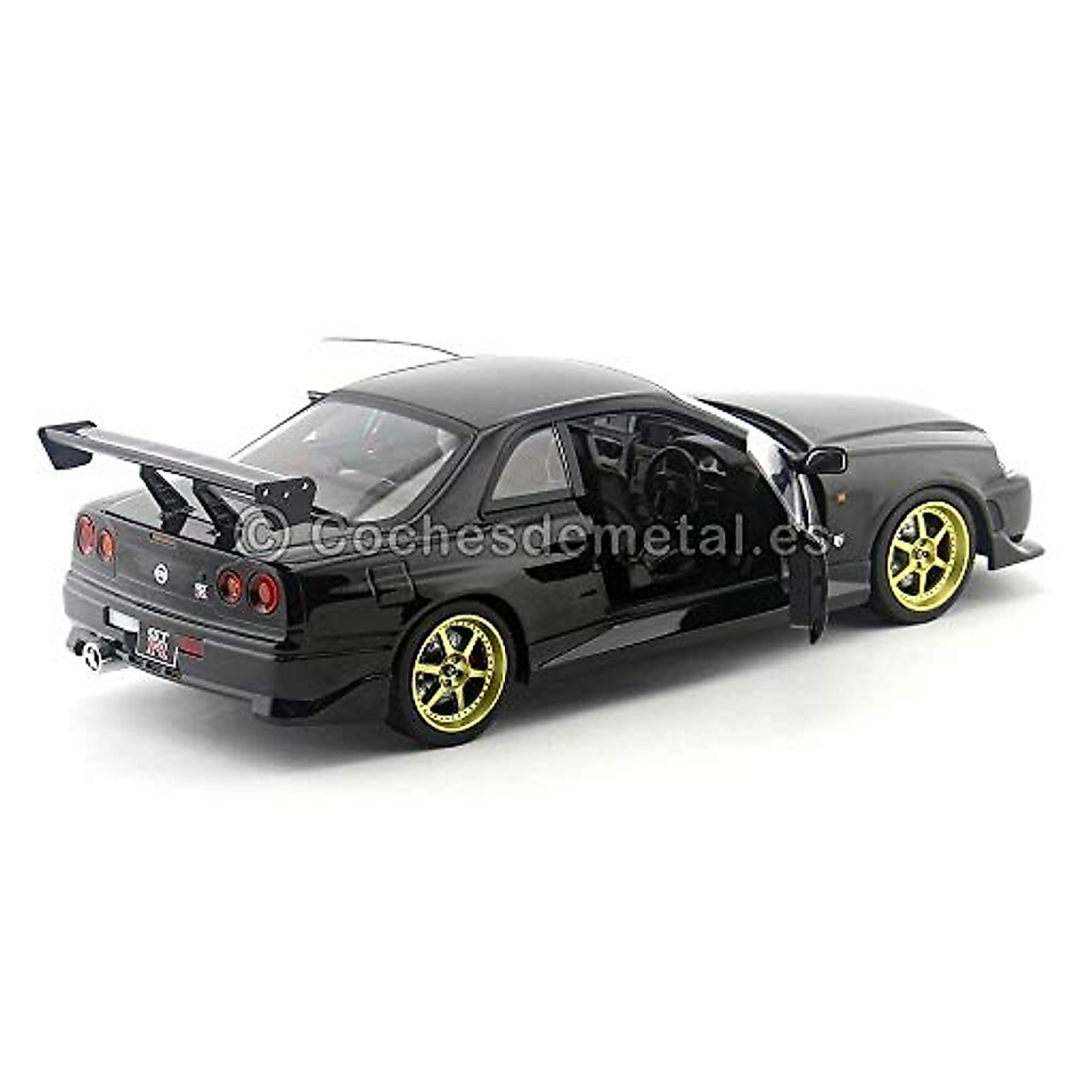Greenlight 19030 1999 Nissan Skyline GT-R (R34), Black