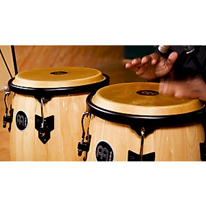 Meinl Percussion HC512NT Headliner Series 11-Inch and 12-Inch Conga Set With Basket Stands, Natural