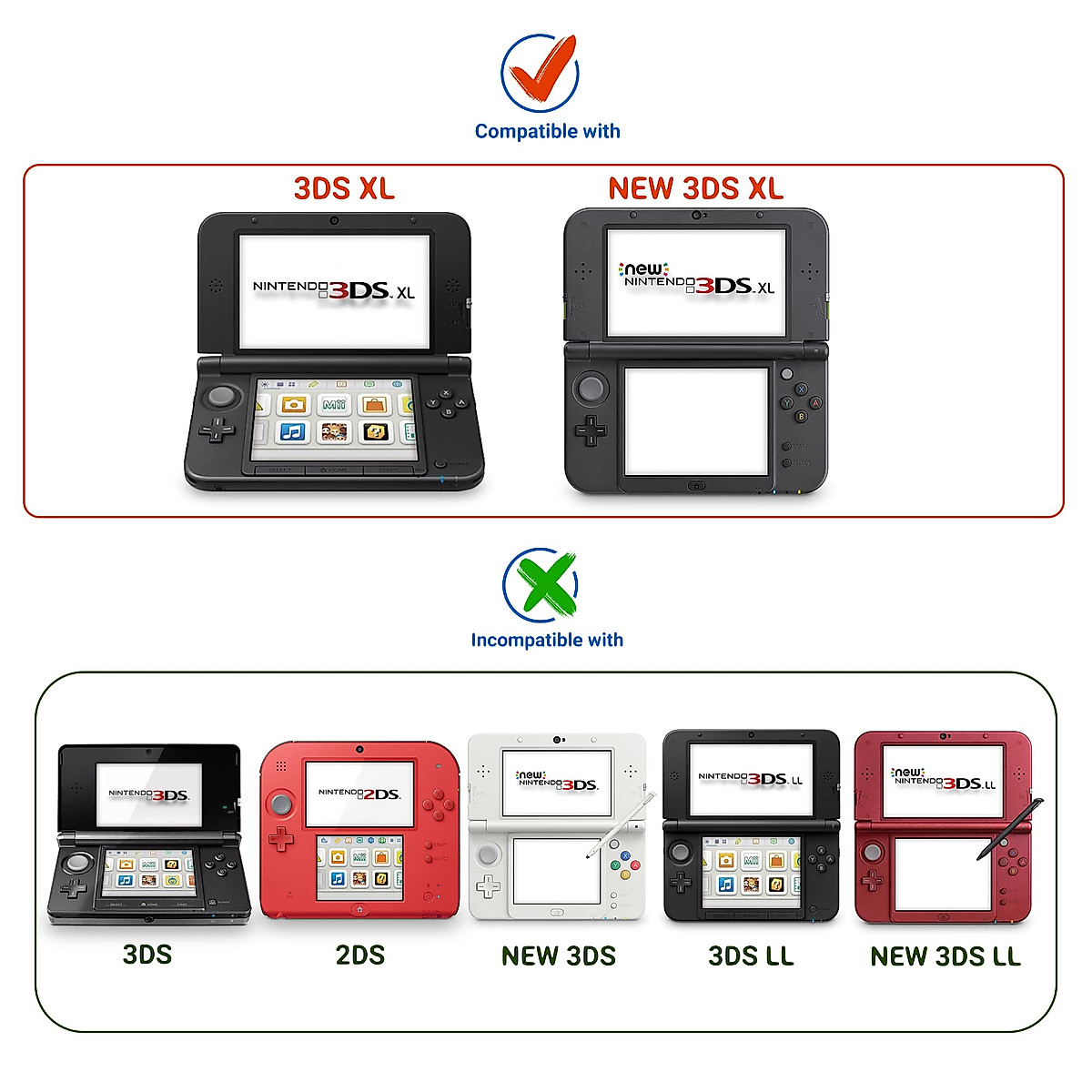 3DS XL Battery Pack, 1750mAh Replacement Rechargeable Lithium-ion Battery SPR-003 Compatible with Nintendo 3DS XL/NEW 3DS XL
