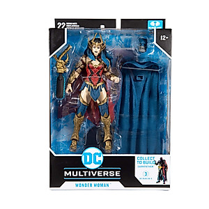 McFarlane Toys - DC Multiverse Dark Nights: Death Metal Wonder Woman 7" Action Figure with Build-A ‘Darkfather’ Parts and Accessories