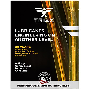 TRIAX Atlas 600 Grease - Full Synthetic, Ultra-Heavy Duty, Low Temp, Marine, Waterproof; All Bearings, Joints, Drive Train & 5th Wheel (10 Pack - 14 Oz Tubes)