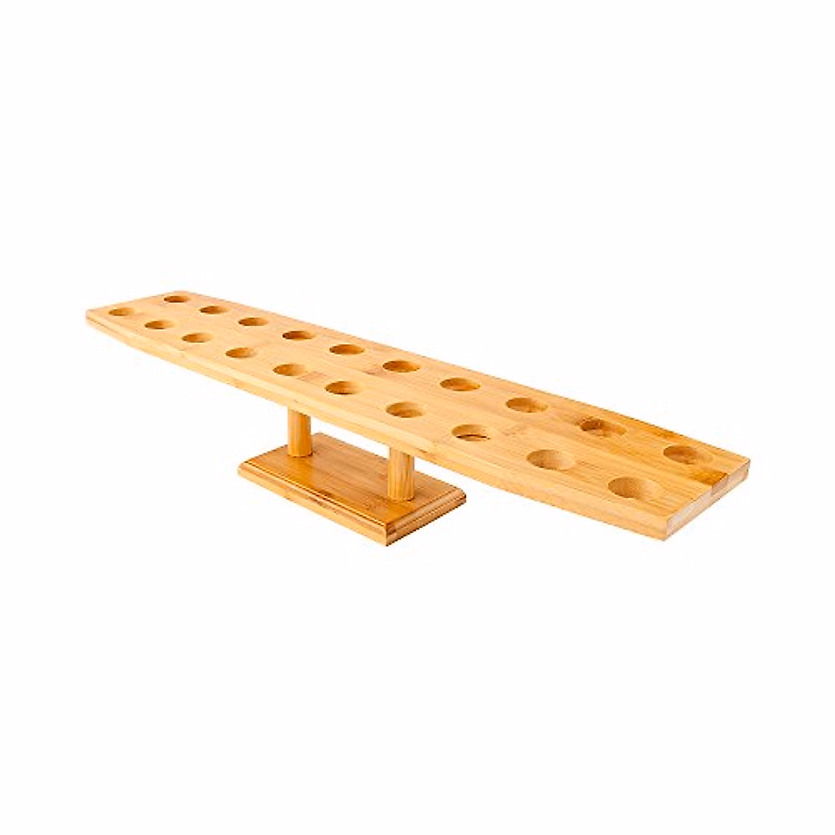 Restaurantware 22.5-inch Oblong Food Cone and Sushi Hand Roll Display Stand: Perfect for Restaurants, Catered Events, and Buffets - Holds 20 Cones - Made from Organic Bamboo - 1ct Box - Restaurantware