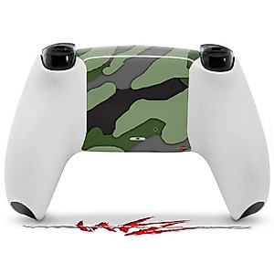 WraptorSkinz Skin Wrap compatible with Sony PS5 DualSense Controller Camouflage Green (CONTROLLER NOT INCLUDED)