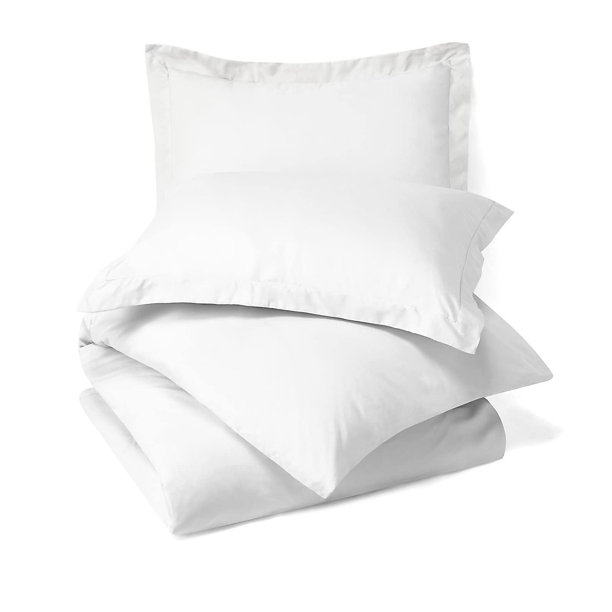 King Size 4 Piece Duvet Cover Set with Fitted sheet 18" Inch Deep pocket 100% Egyptian Cotton Bedding set 1000 Thread Count Luxury Satin Zipper Closure Soft Comforter Protector ( White )