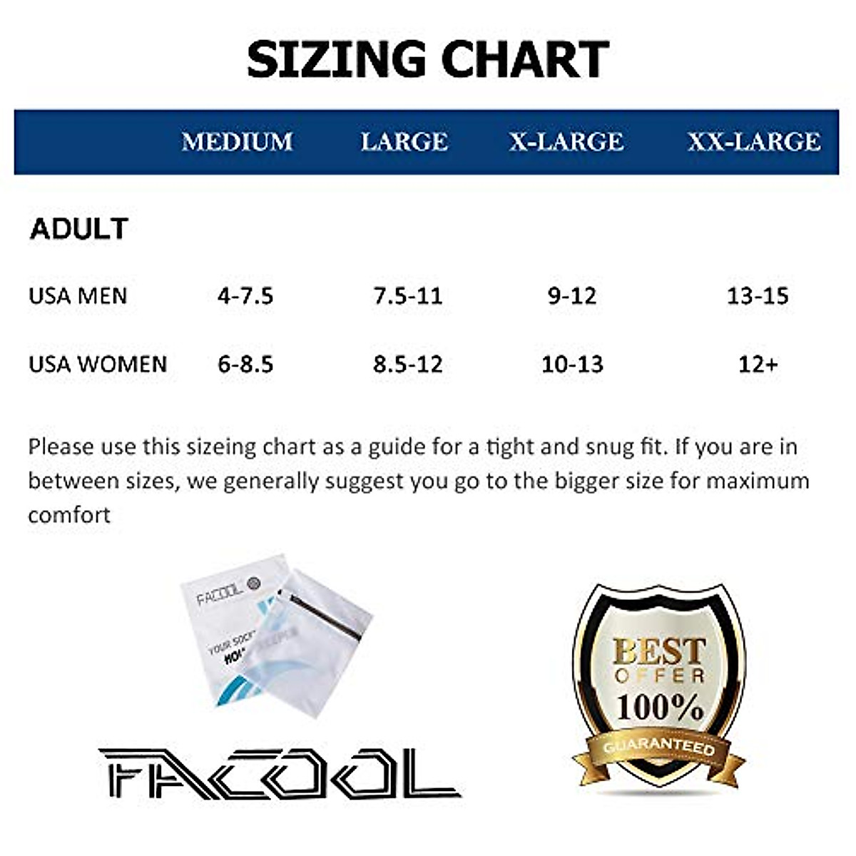 Facool Womens Diabetic Socks, Warm Cushion Cotton Crew Non Binding Loose Top Circulatory Viasox Diabetes Seamless Toe Moisture Wicking Wellness Socks, 6 Pairs Beige Medium