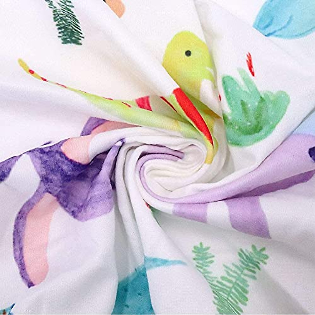 Crib Sheets for Boys Girls, Dinosaur Cotton Crib Sheet Neutral, Baby Toddler Sheets, Standard Crib Fitted Sheet, Ultra Soft and Breathable, 28 x 52 Inch
