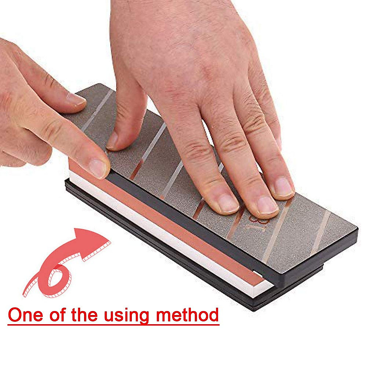 SCOTTCHEN Diamond Flattening Stone Lapping Plate Double-sided Extra Large 10x3 inch (120&180) Grit Diamond Sharpening Plate Fixing Stone Flattener