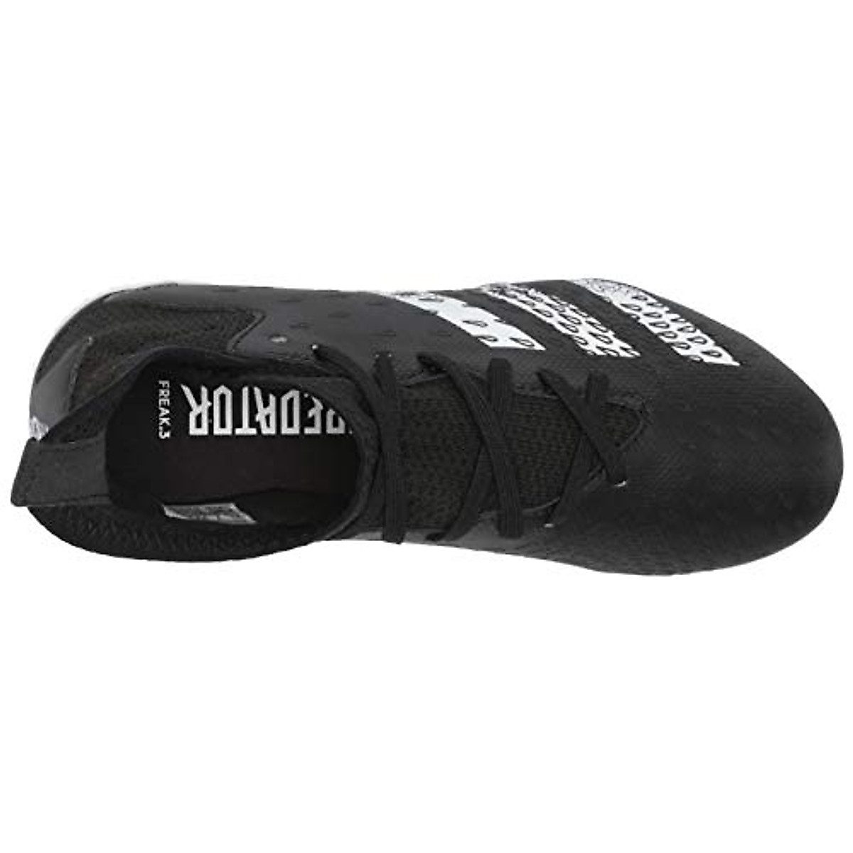 adidas Firm Ground Predator Freak .3 Soccer Shoe (boys) Black/White/Black 6 Big Kid