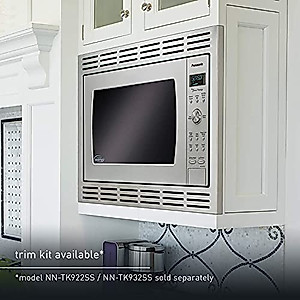 Panasonic Oven with Cyclonic Wave Inverter Technology, 1250W, 2.2 cu.ft. Countertop Microwave with Genius Sensor One-Touch Cooking – NN-SD975S (Stainless Steel/Silver), Stainless