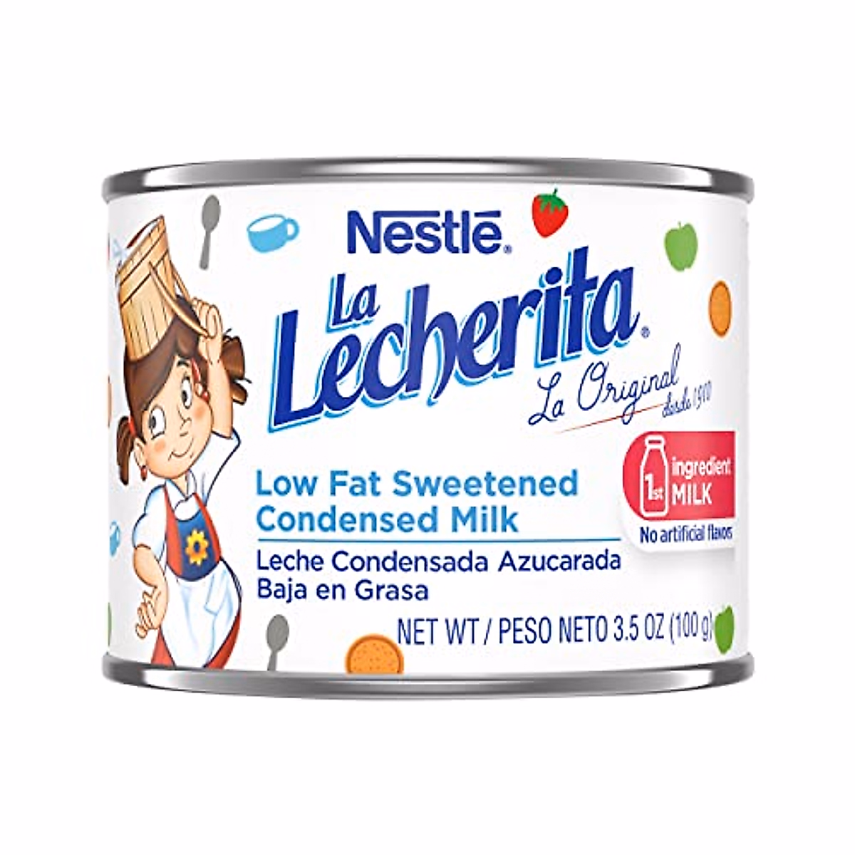 Nestle La Lecherita Lowfat Sweetened Condensed Milk, 3.5 Ounce (Pack of 6)