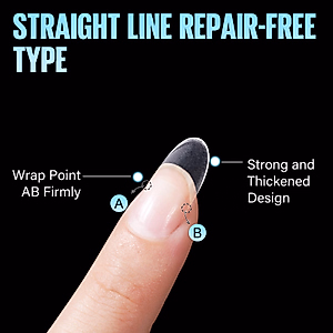 TOMICCA Short Oval Nail Tips, 240Pcs Acrylic Full Matte Nail Tips, 12 Sizes No C Curve Fake Half Cover Nail Tips for Nail Extension Salon Home DIY