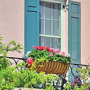 Vumdua 24" Trough Coco Fiber Replacement Liner, 2pcs Coco Liners for Planters, Natural Coconut Coir Planter, Garden Flower Vegetables Pot for Window Flower Box