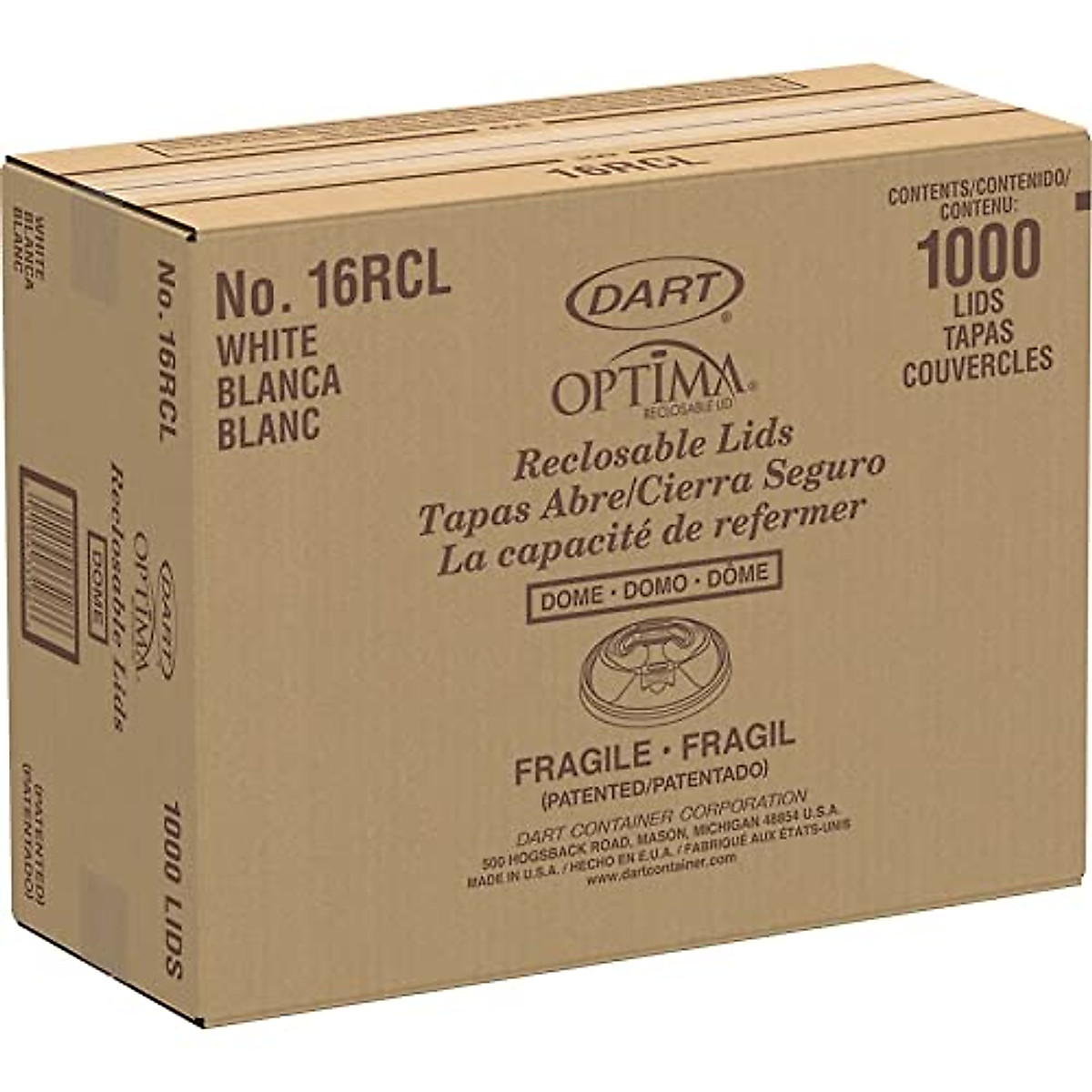 DRC16RCL - Optima Reclosable Lid