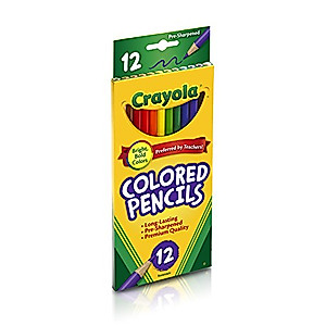 Crayola Back To School Supplies, Grades 3-5, Ages 7, 8, 9, 10, Contains 24 Crayola Crayons, 10 Washable Broad Line Markers, and 12 Colored Pencils [Amazon Exclusive]