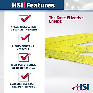 Two Ply 5" x 16' Endless Nylon Type 5 Sling | EN2-805 | | 24,500 Lb. Vertical Capacity | Hanes Supply (HSI) Heavy Duty Rigging Equipment for Lifting and Towing