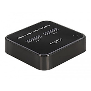 Delock M.2 Docking Station for 2 x M.2 SATA SSD with Clone Function