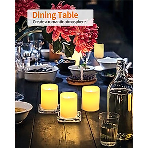 LOGUIDE Flameless Votive Candles,2 Inch Battery Operated Candles,24 pcs Last 6Days Longer Flickering LED Electric Fake Candle Bulk for Halloween,Party,Christmas,Wedding Proposal Decorations,Warm White