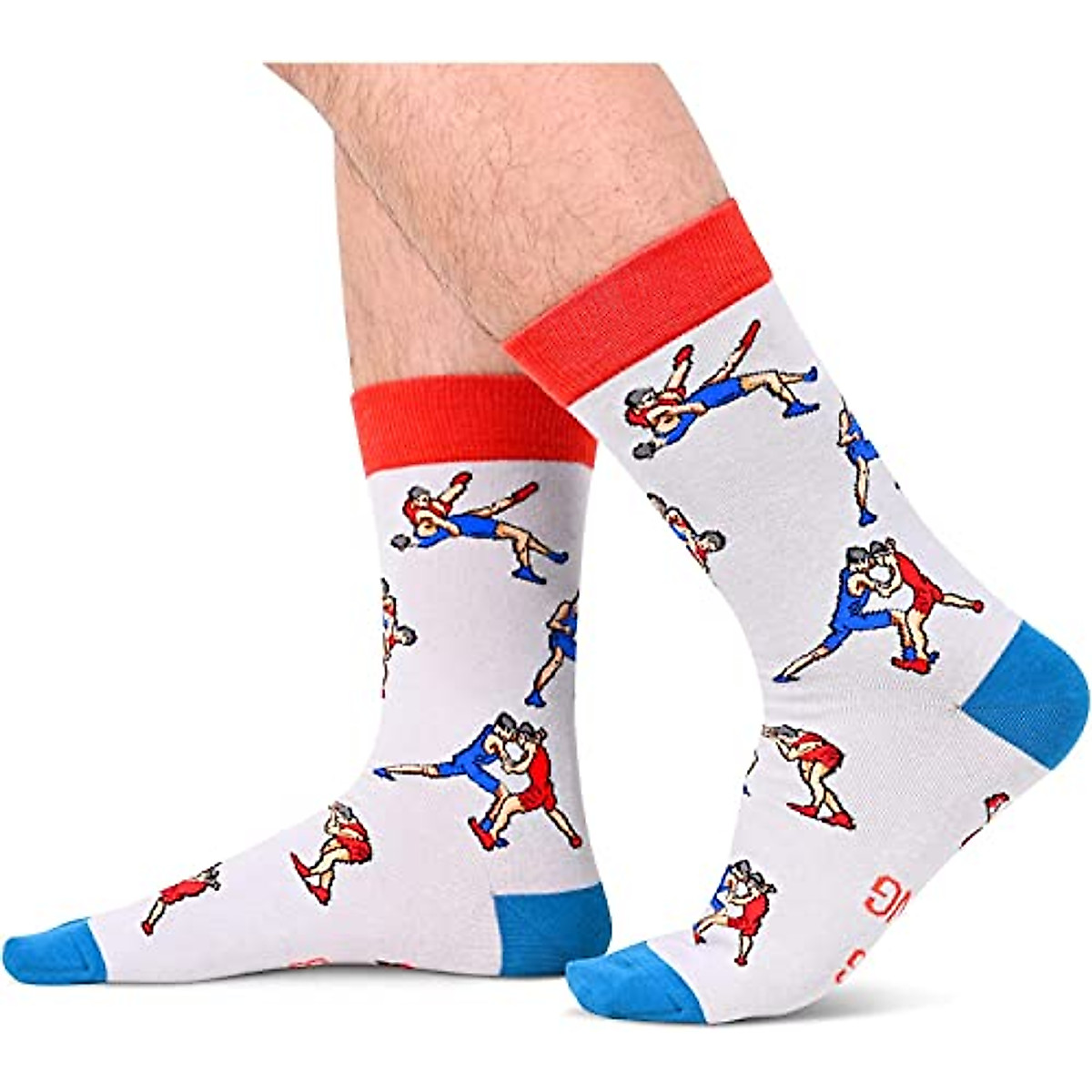 Zmart Wrestling Socks Men With Funny Saying Please Do Not Disturb I'm Watching Wrestling, Wrestling Gifts For Men Wrestling Coach Gifts
