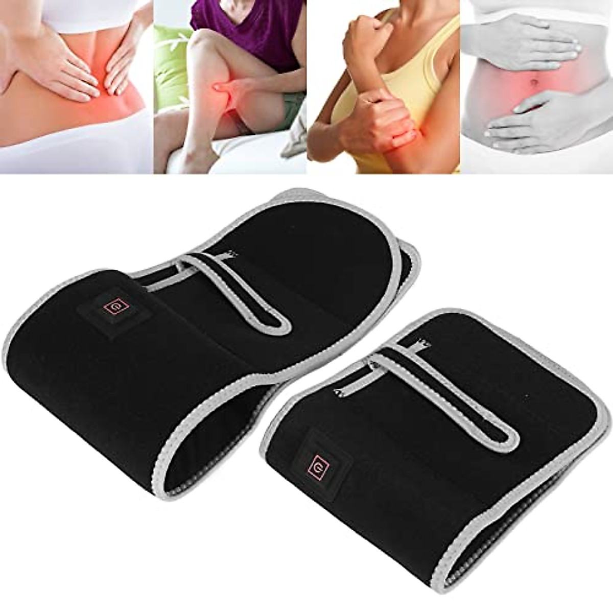 Lumbar Support Belt, Heating Pad Pain Relief, Portable Electric Fast Heating Belly Wrap Belt for Women and Girl, Portable Cordless Heating Pad